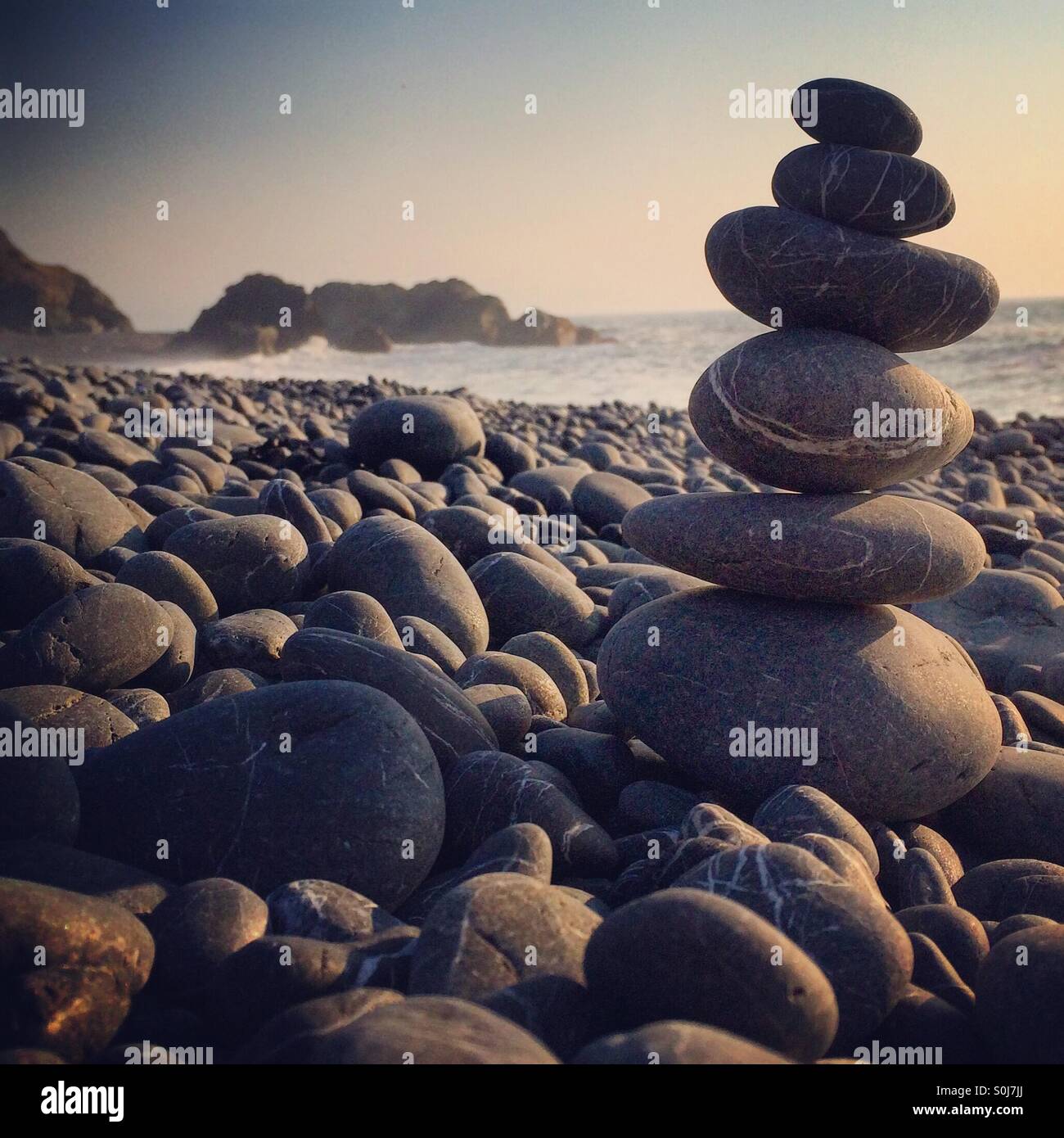 Stones on beach Stock Photo - Alamy