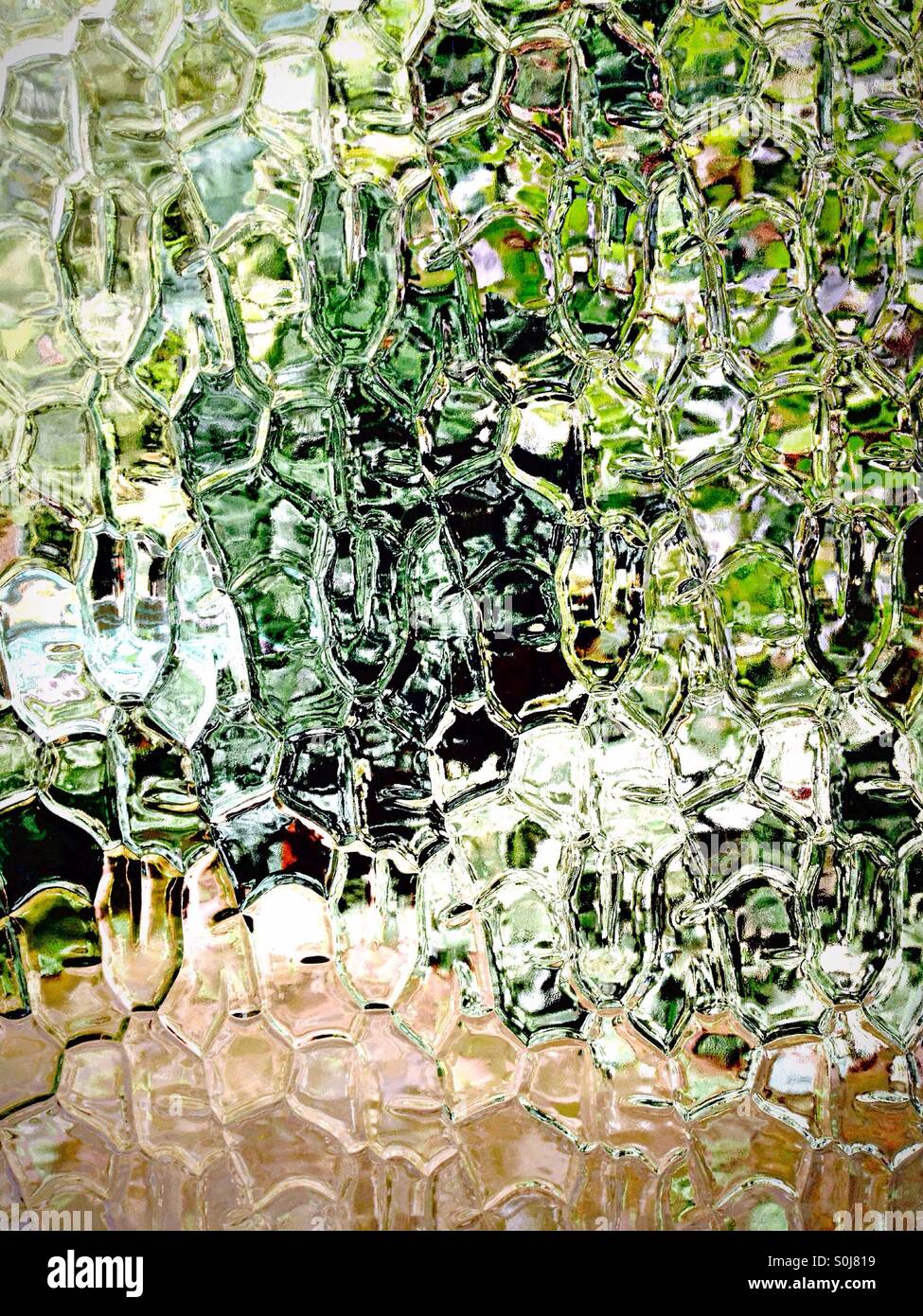 Opaque Moulded Glass Window Stock Photo - Alamy
