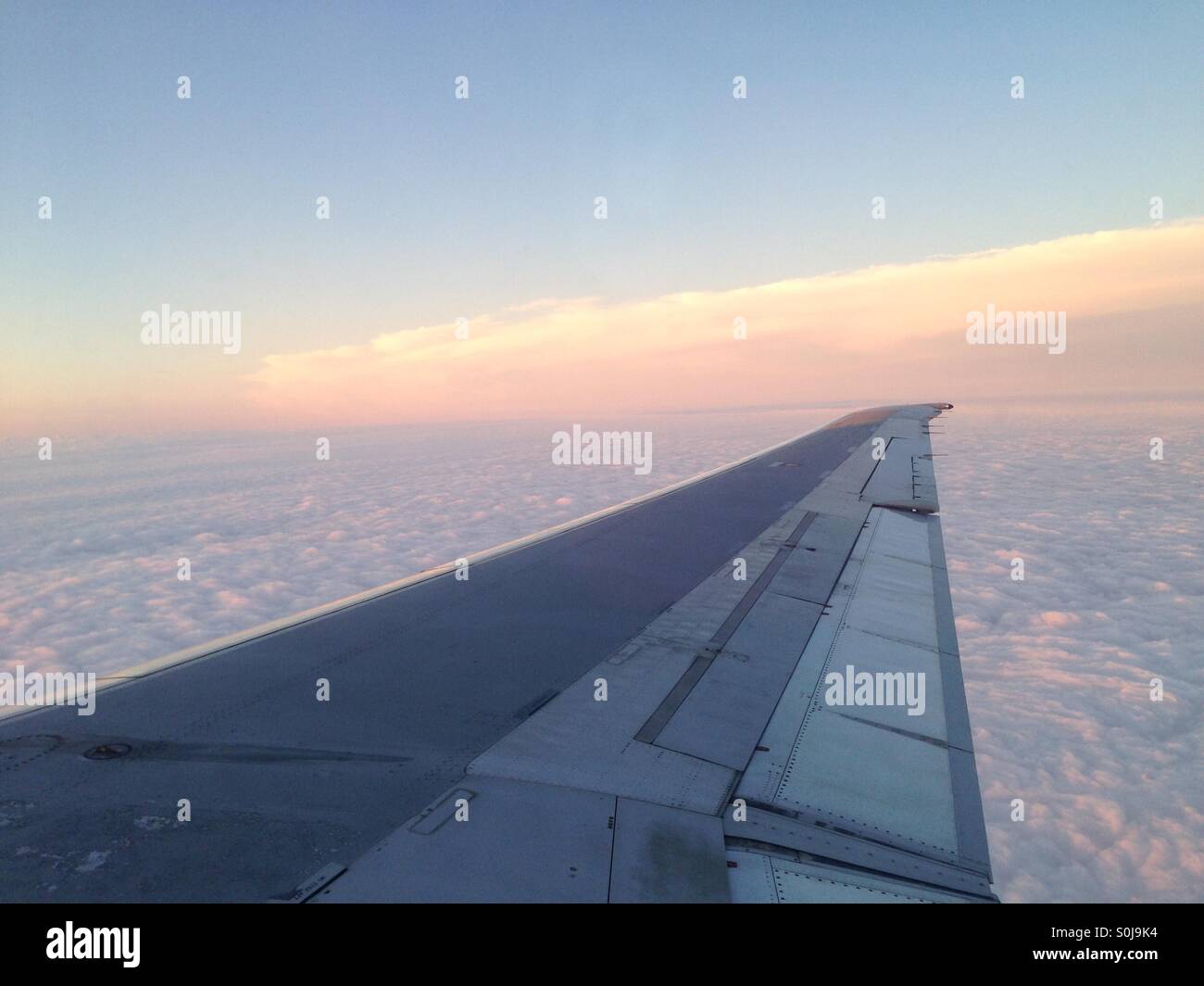 Flight at sunrise Stock Photo - Alamy