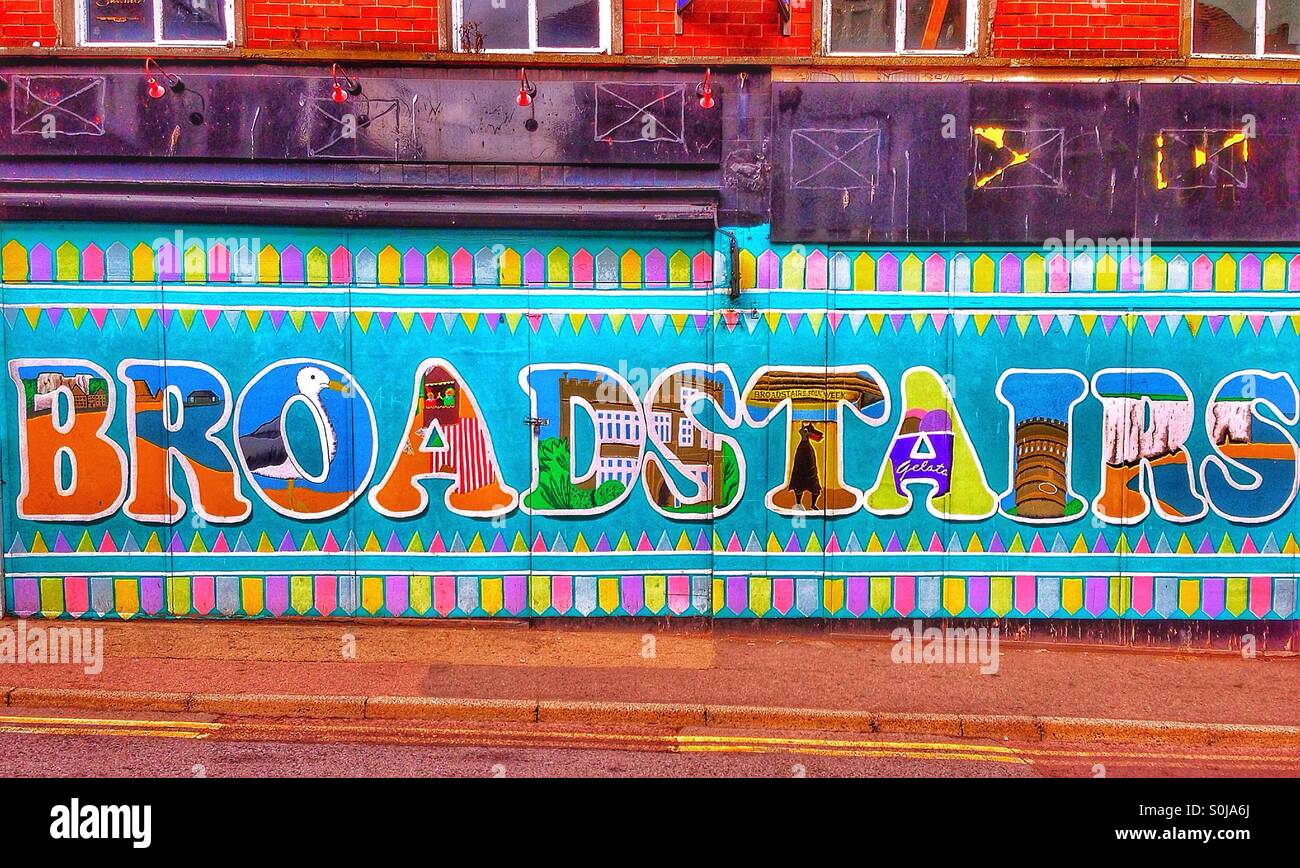 Broadstairs street sign Stock Photo - Alamy