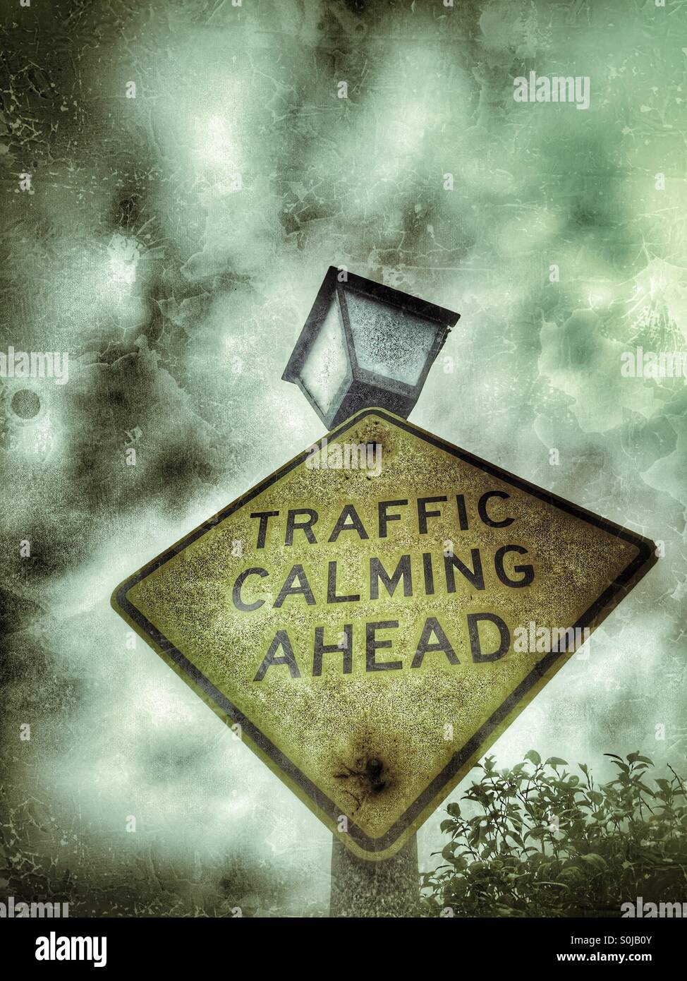 Traffic calming ahead hi-res stock photography and images - Alamy