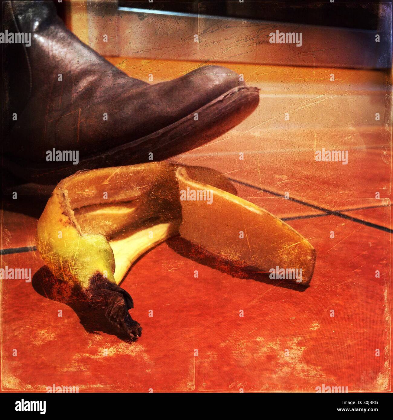 Banana Skin Slipping High Resolution Stock Photography and Images - Alamy