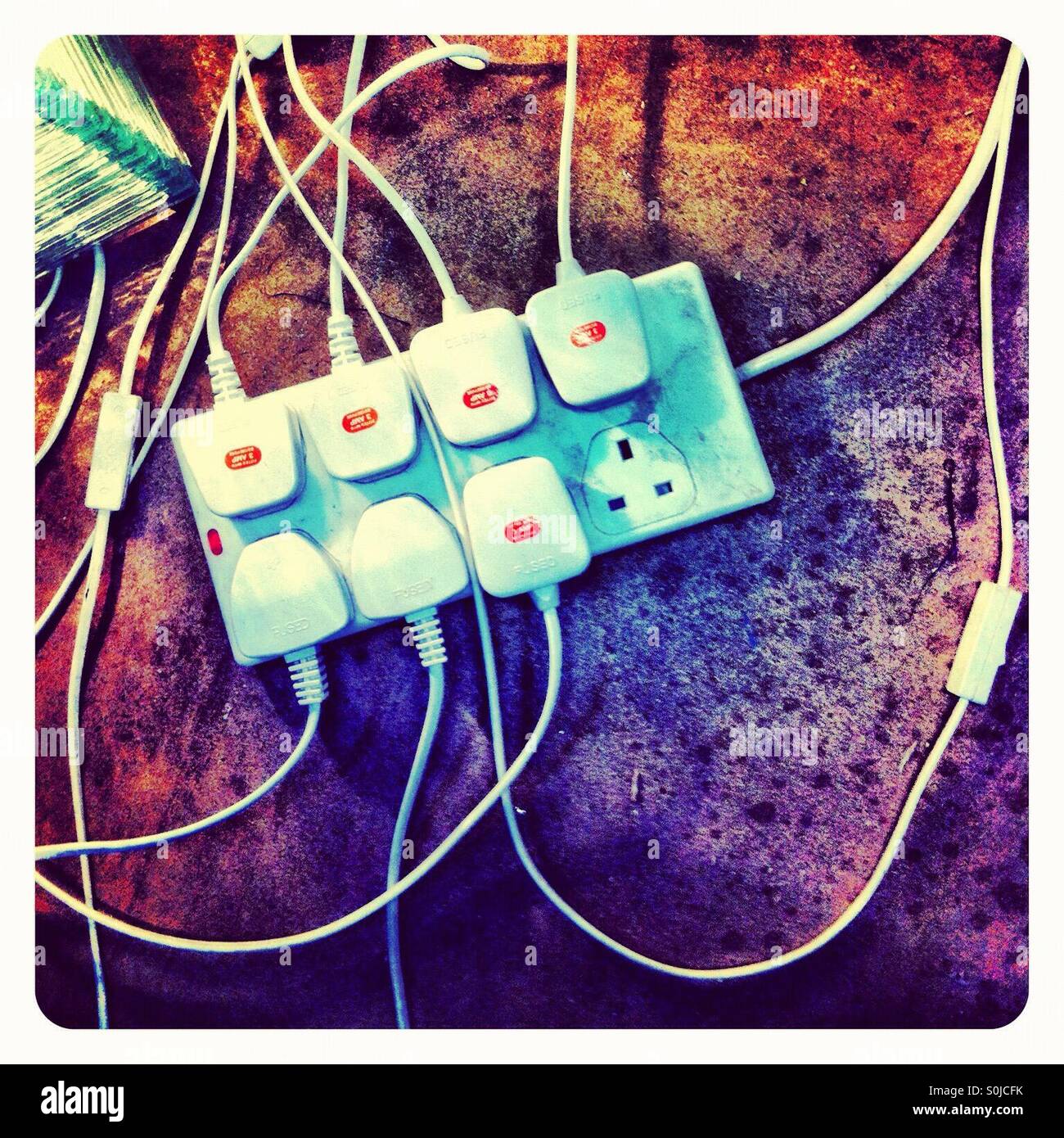 Overloaded sockets hi-res stock photography and images - Alamy