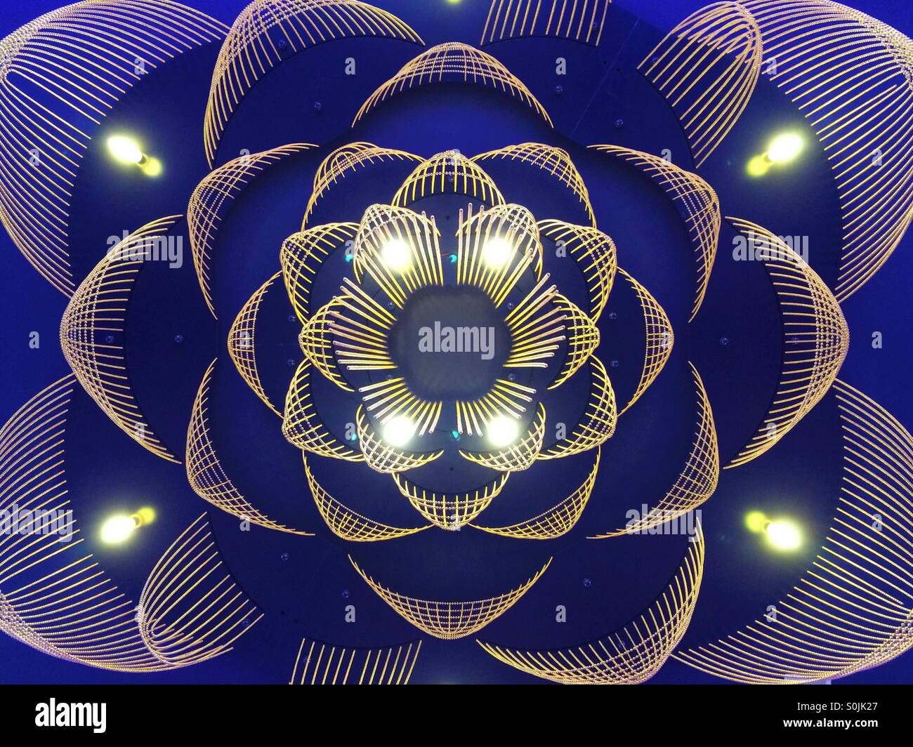 Ceiling lamp seen from below Stock Photo - Alamy