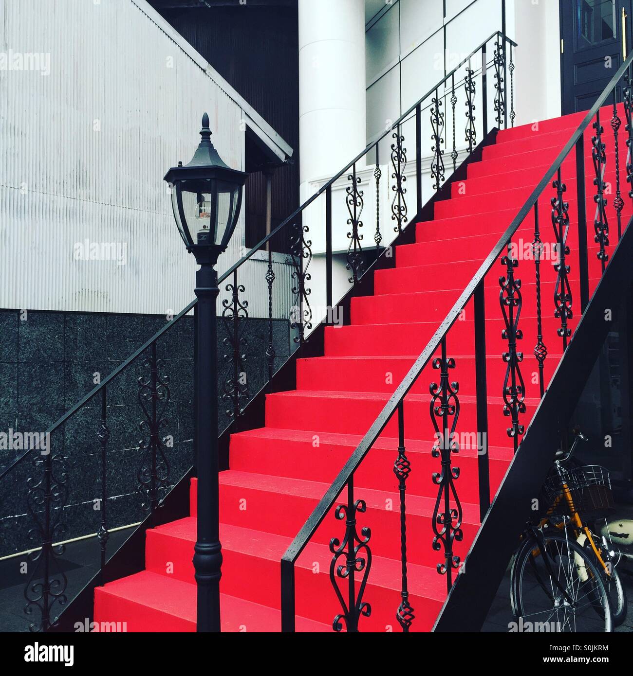 Staircase, red carpet hi-res stock photography and images - Alamy