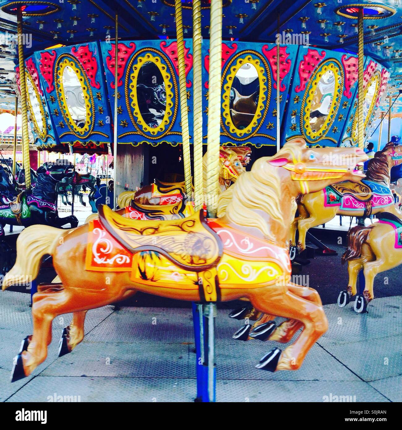 Merry go round Stock Photo - Alamy