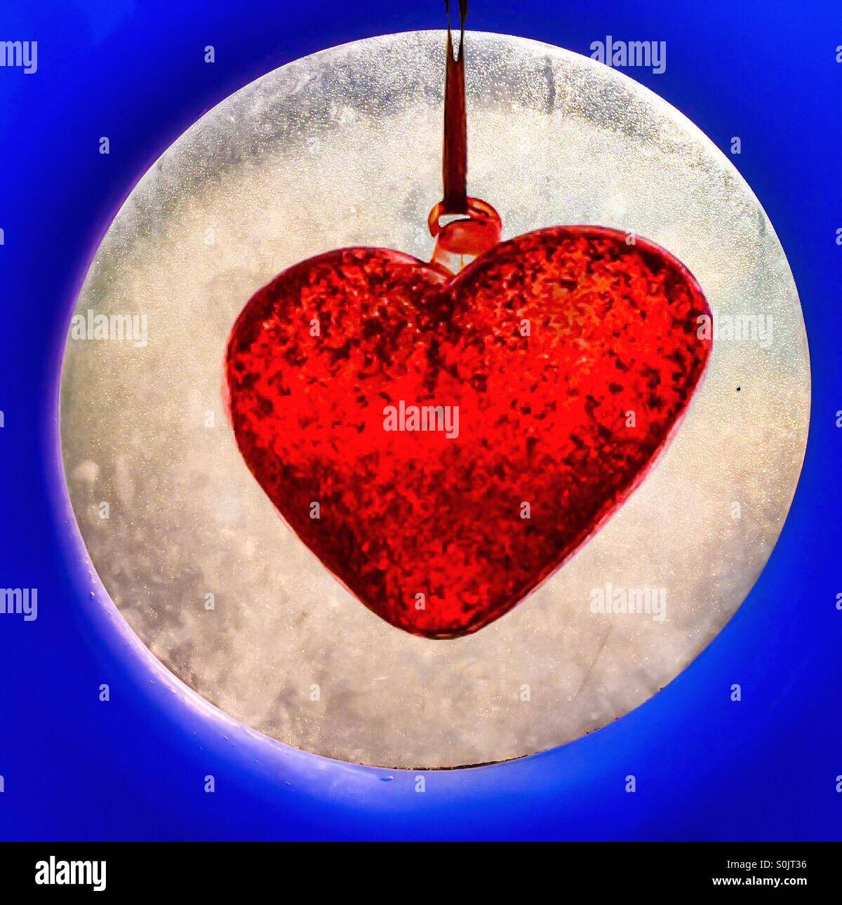 Heart in moon's stride Stock Photo - Alamy