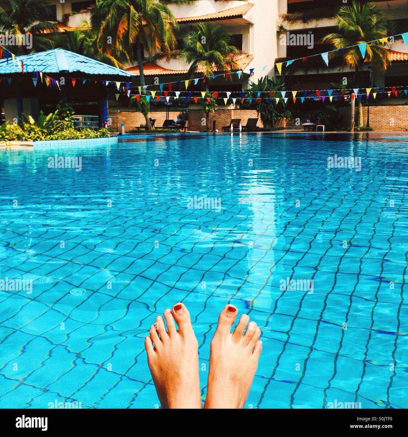 Holiday swimming pool hi-res stock photography and images - Alamy