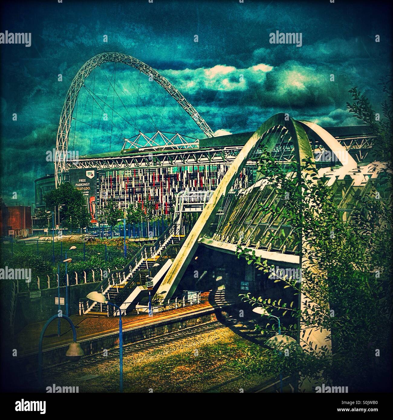 Wembley Stadium Station Wembley Borough High Resolution Stock ...