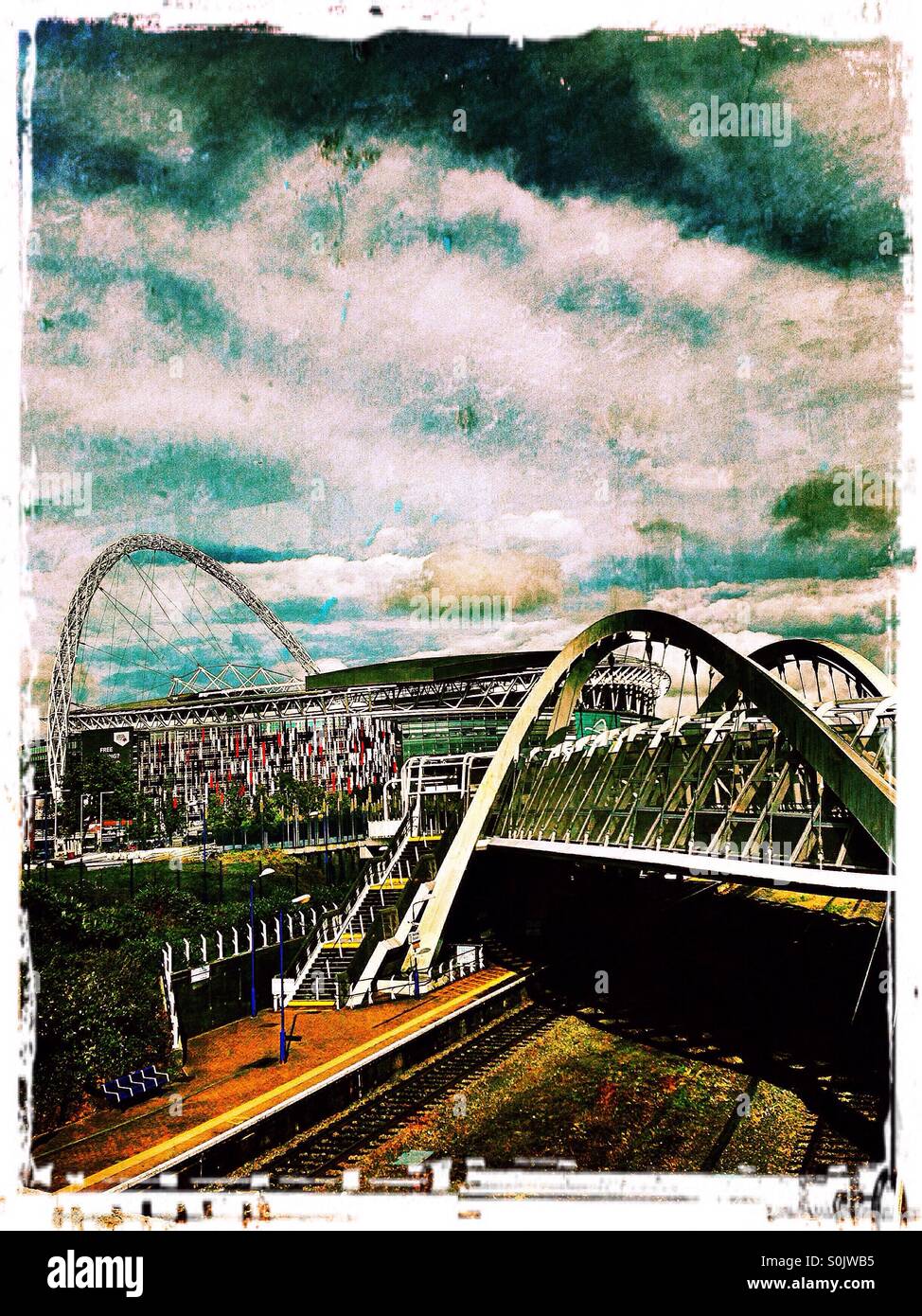 Wembley Stadium Station Wembley Borough High Resolution Stock ...