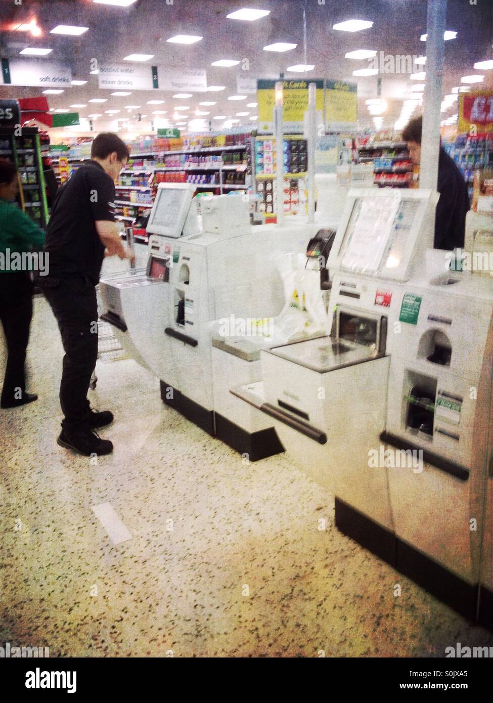 Morrisons supermarket checkout hi-res stock photography and images - Alamy