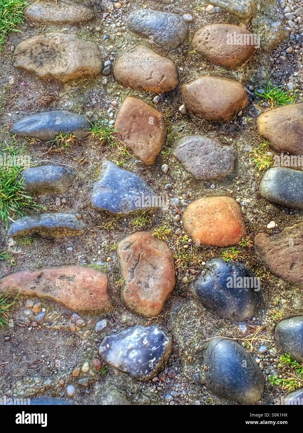 Cobblestones path hi-res stock photography and images - Alamy