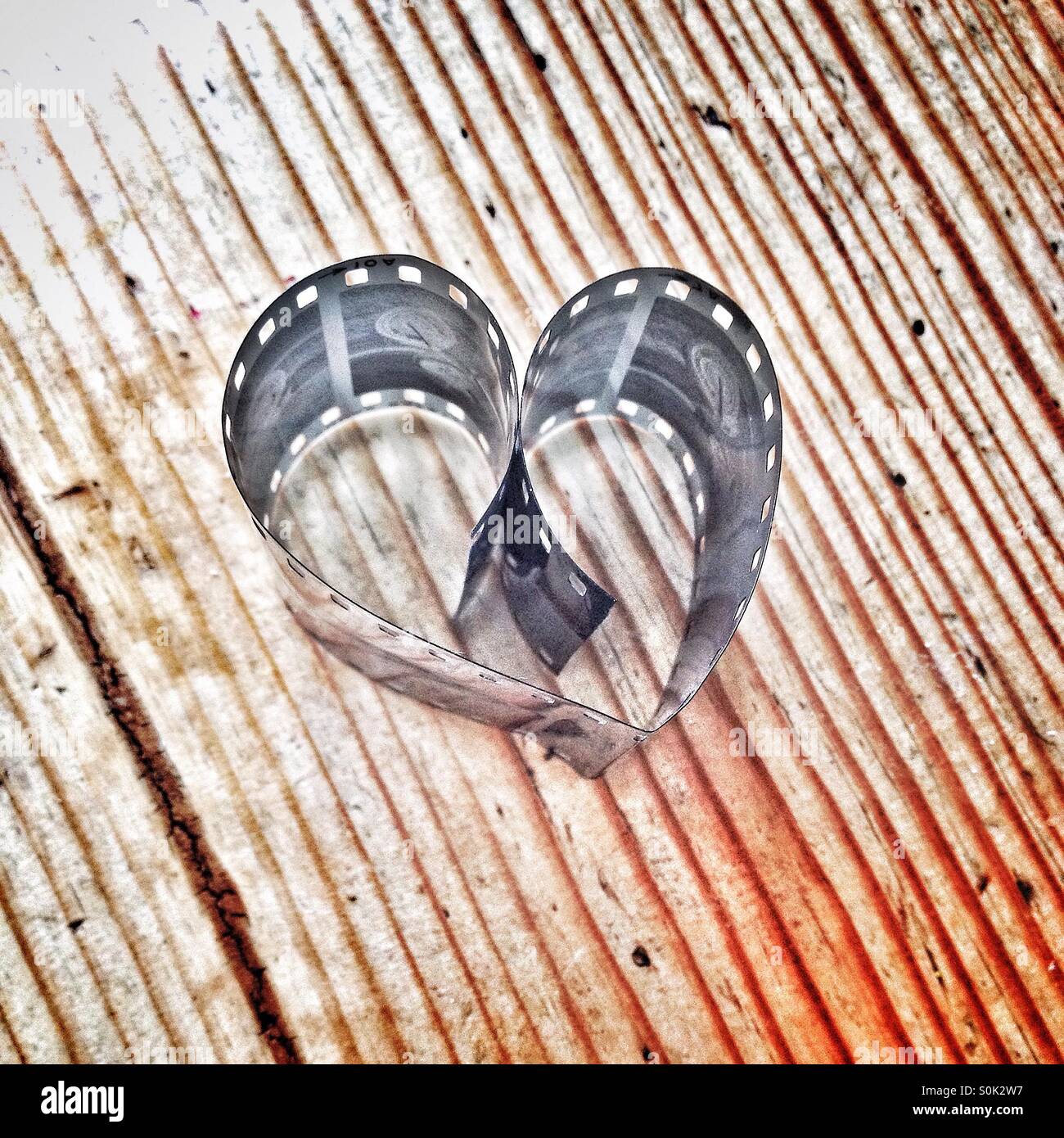 35mm film on shape of a heart Stock Photo - Alamy