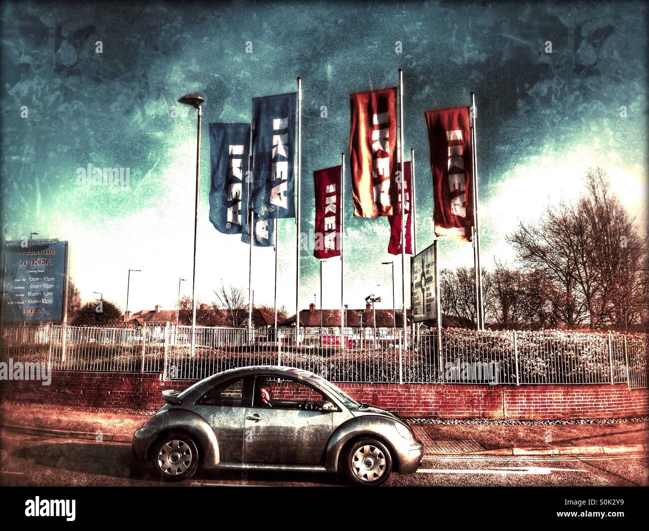 VW Beetle, Wembley, London Borough of Brent, North West London, England ...