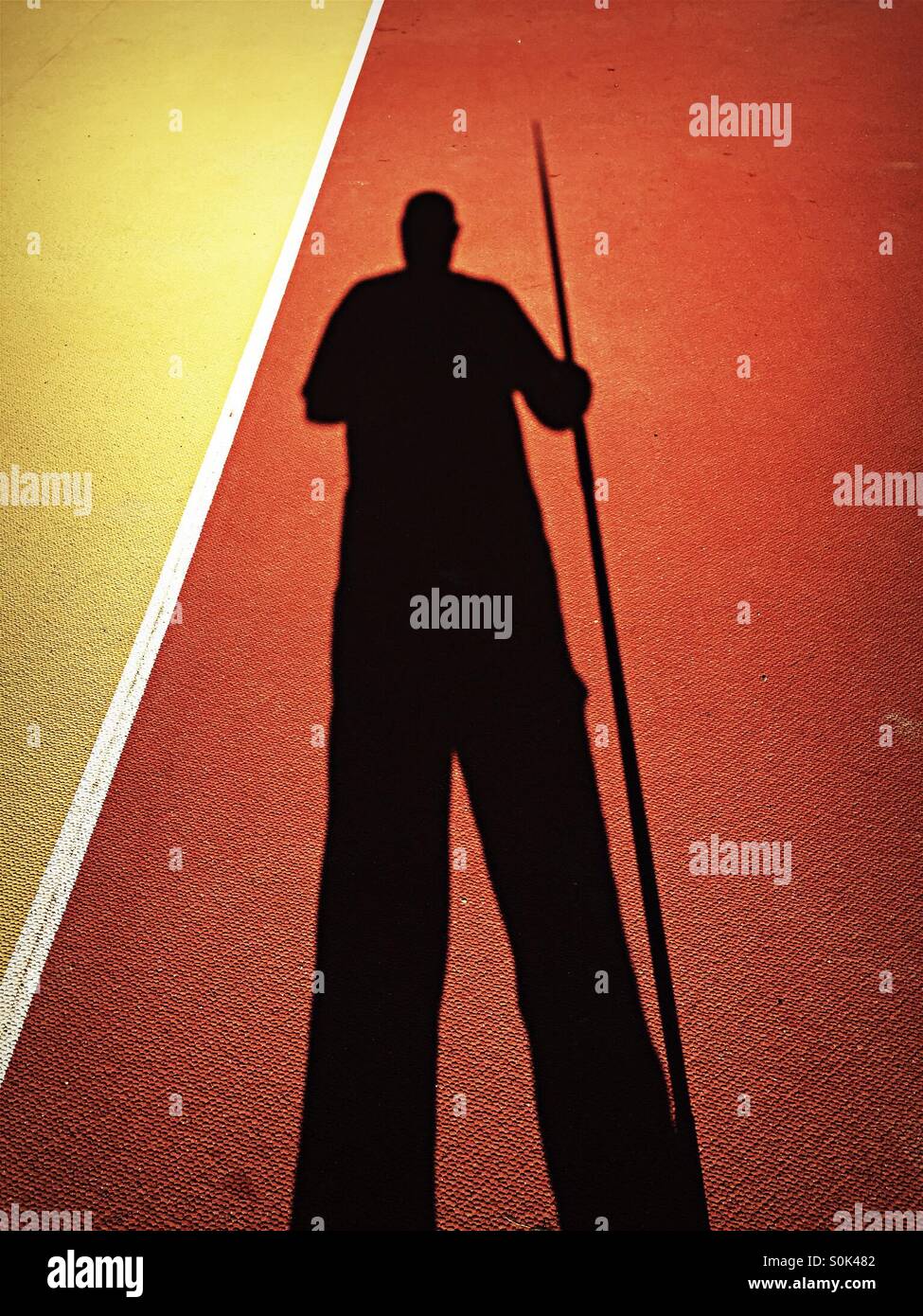 Man with Javelin Stock Photo - Alamy
