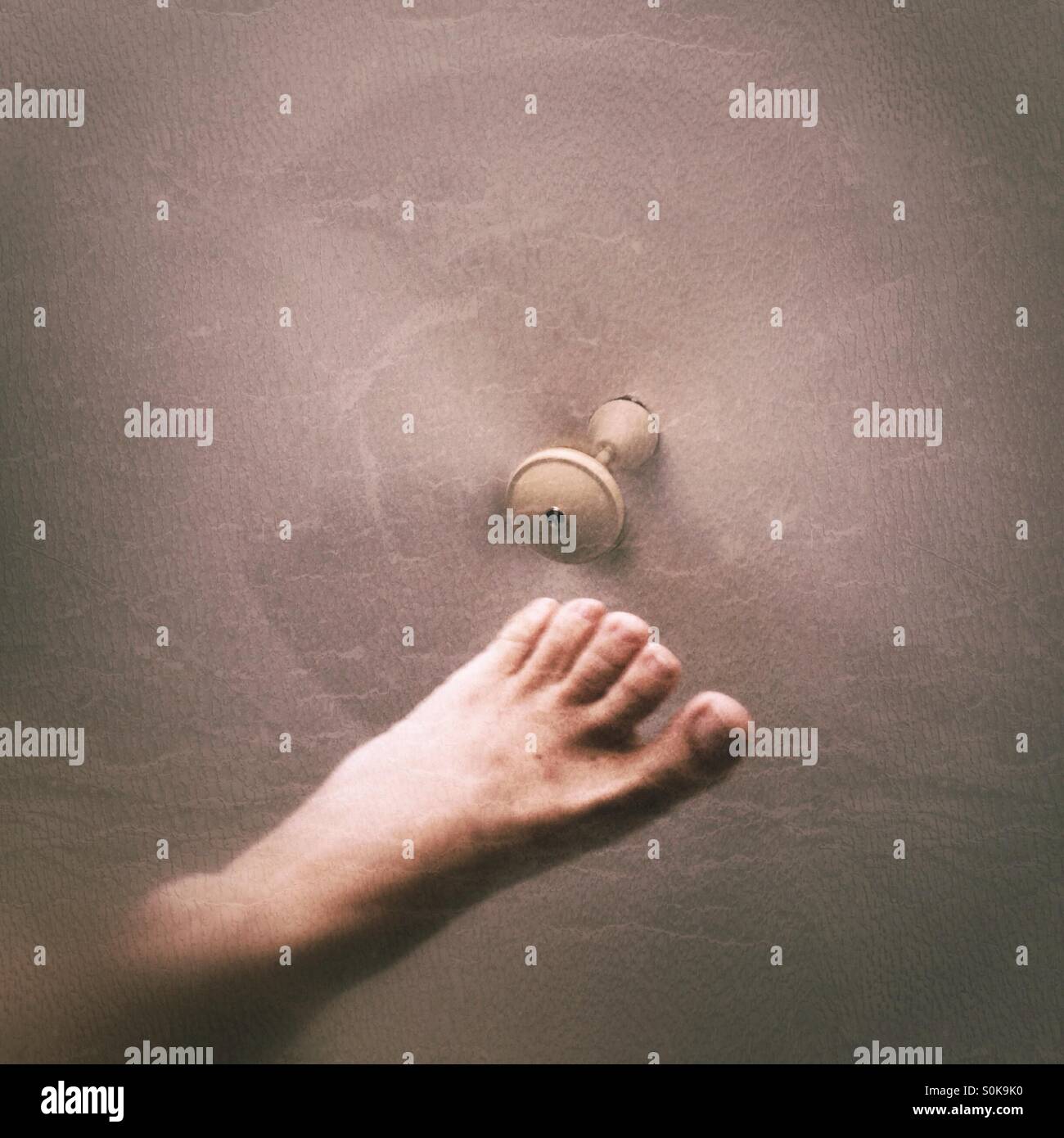 Foot and ceiling fan Stock Photo - Alamy
