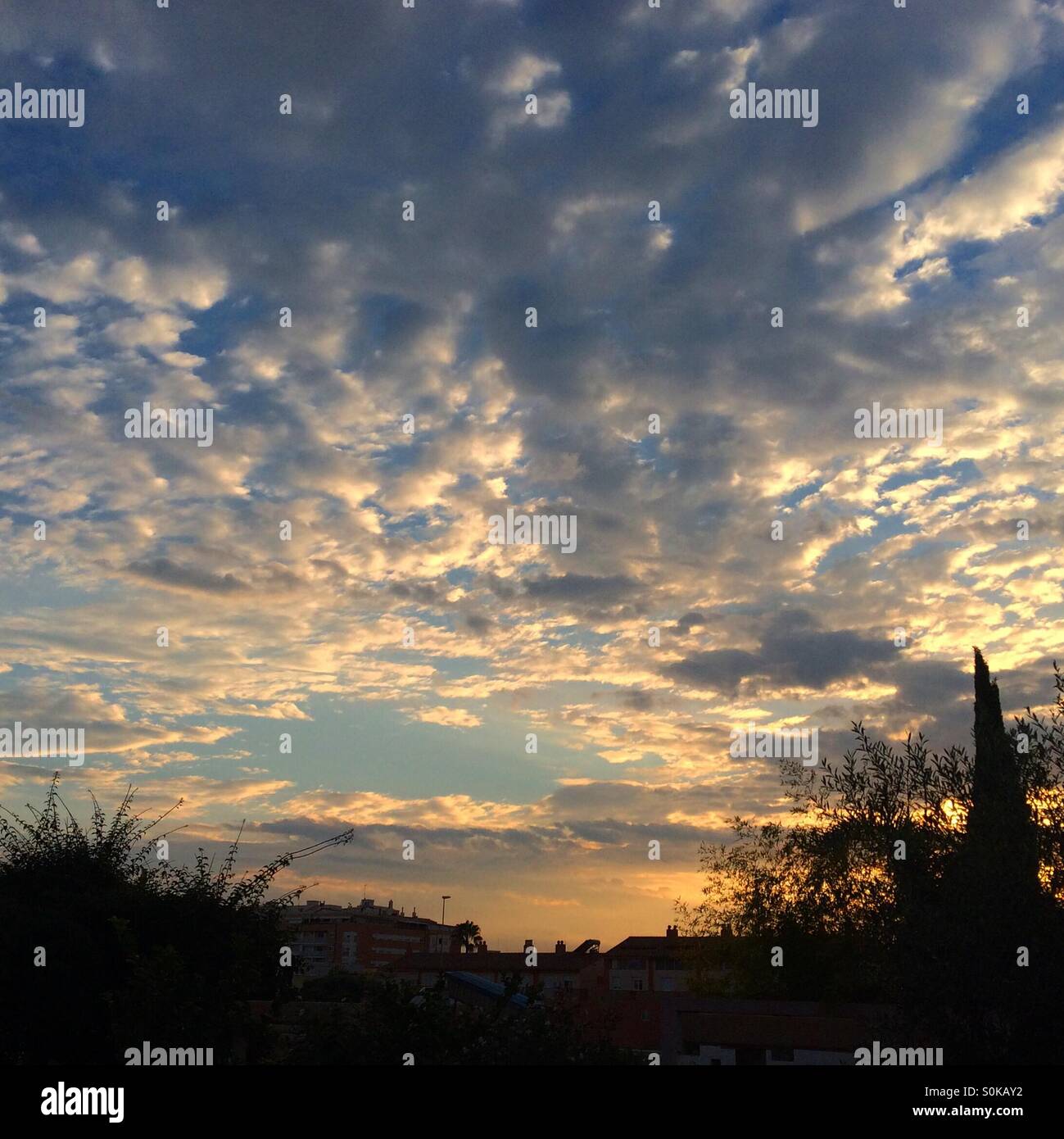 Sunset in September Stock Photo - Alamy