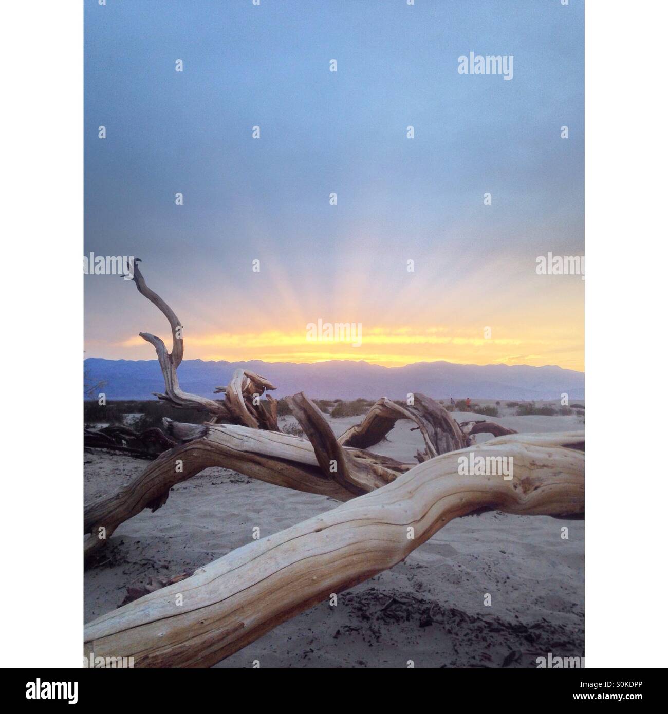 Death Valley Sunset Stock Photo - Alamy