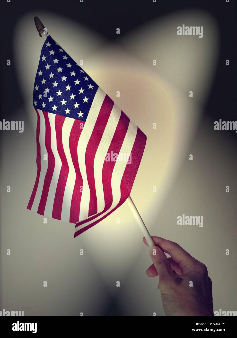 Handheld flag hi-res stock photography and images - Alamy