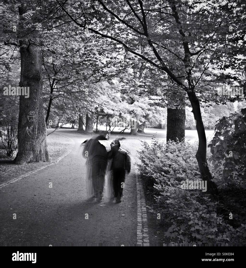 Walk public park Stock Photo - Alamy