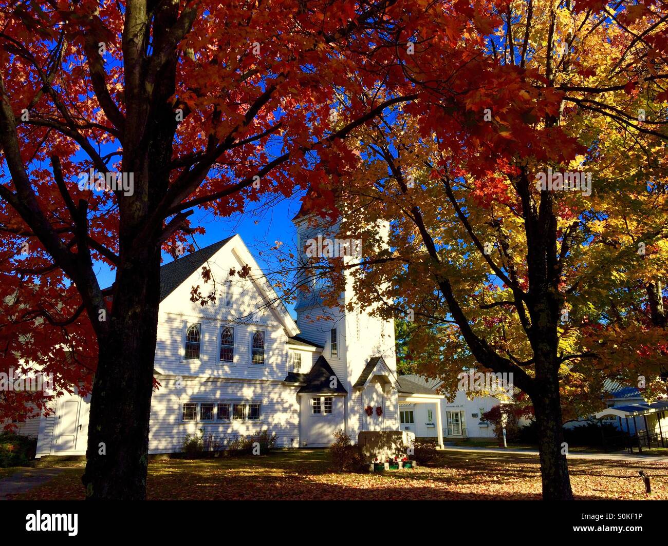 New Hampshire fall Stock Photo - Alamy