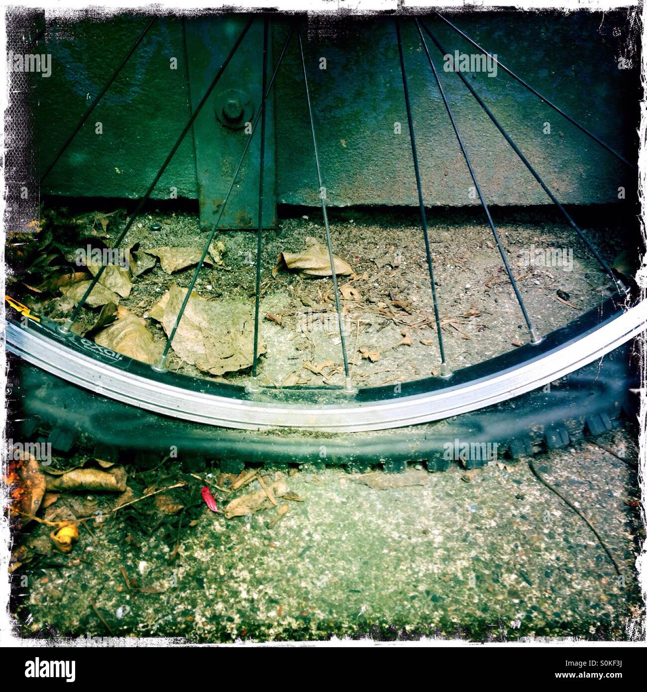 Flat tire bike hi-res stock photography and images - Alamy