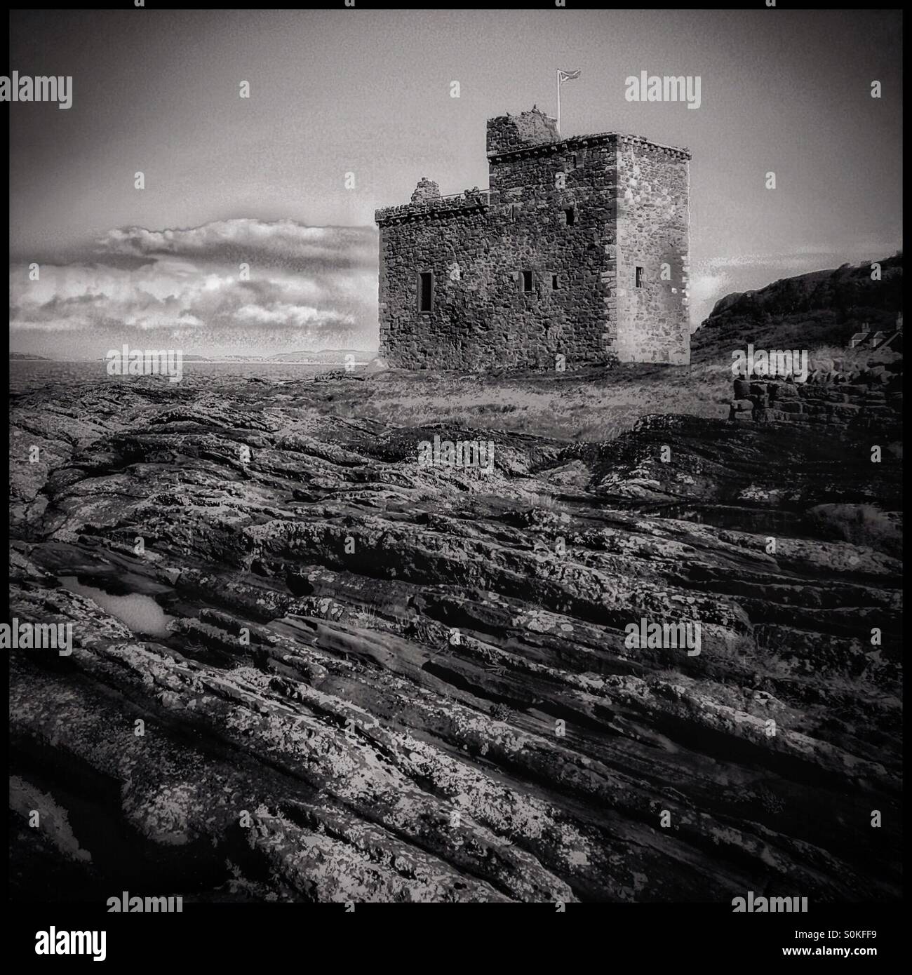 Portencross Castle on the Firth of Clyde, Scotland Stock Photo - Alamy