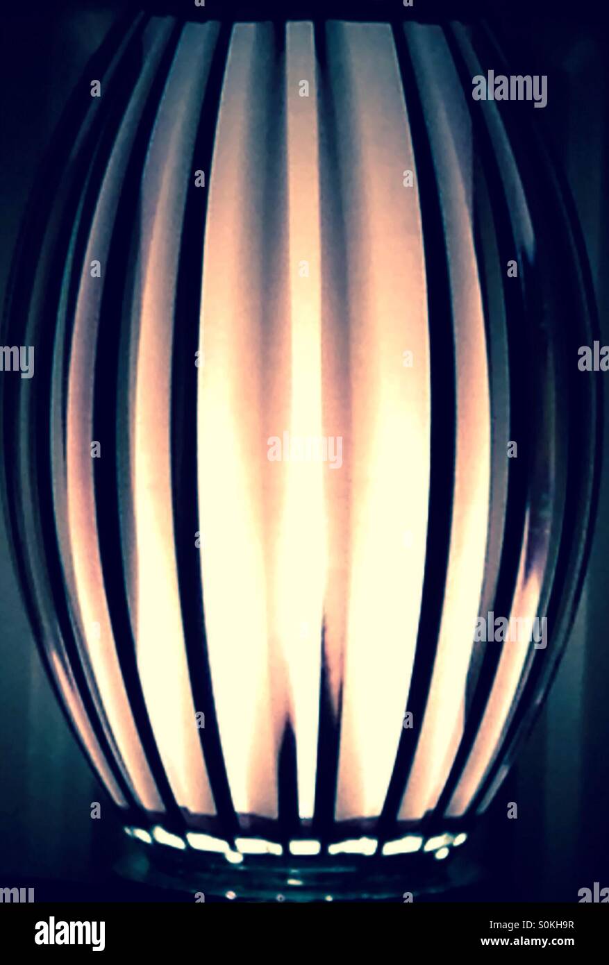 Table lamp, lit up Stock Photo - Alamy