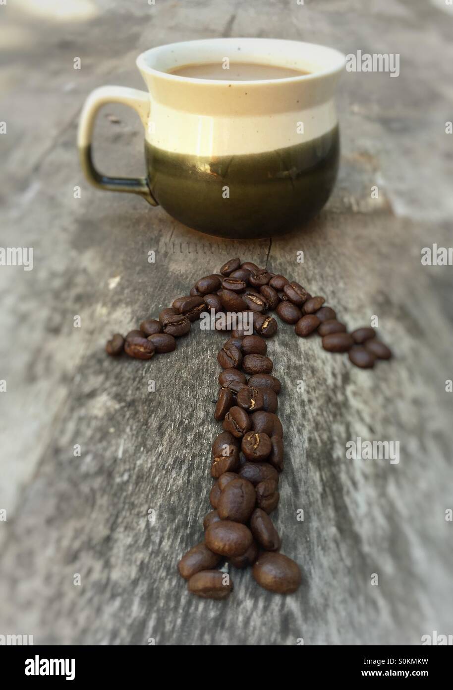 Coffee cup on rustic backdrop hi-res stock photography and images - Alamy