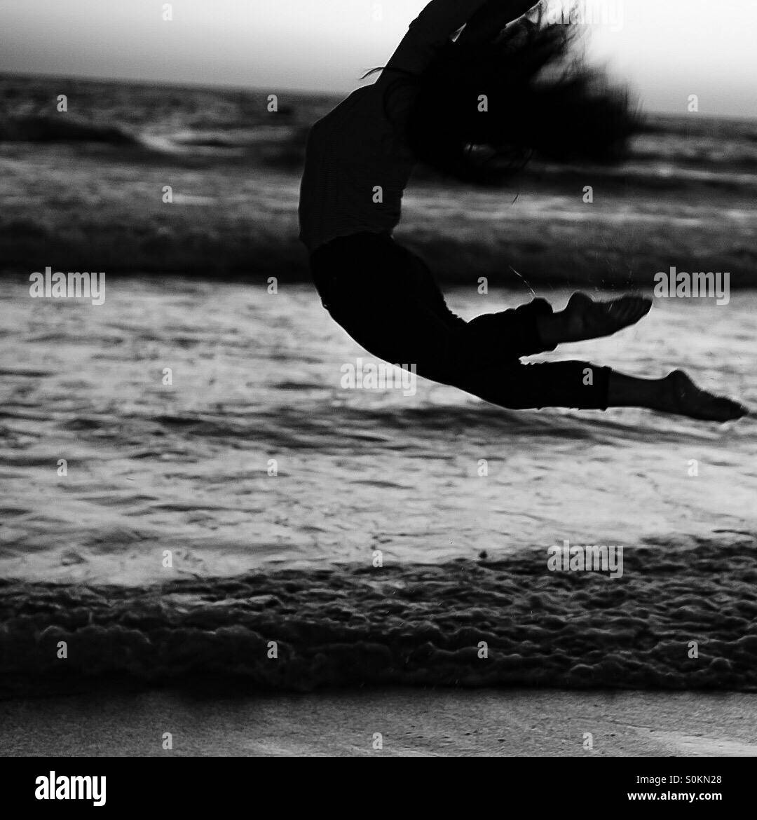 Black water jump Black and White Stock Photos & Images - Alamy