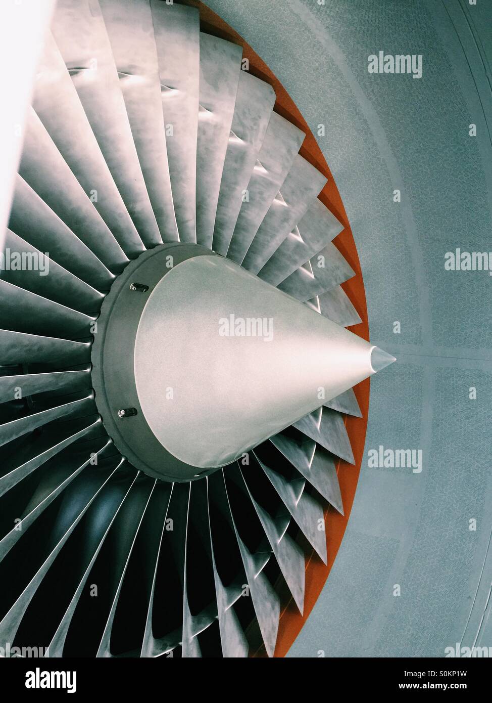 Turbine engine airplane Stock Photo - Alamy