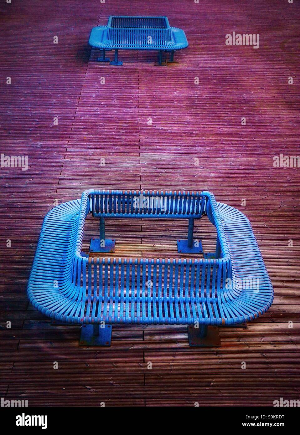 Wood seating benches hi-res stock photography and images - Alamy