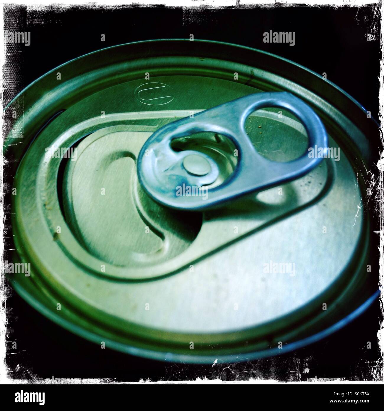 Soda can with flip top Stock Photo - Alamy