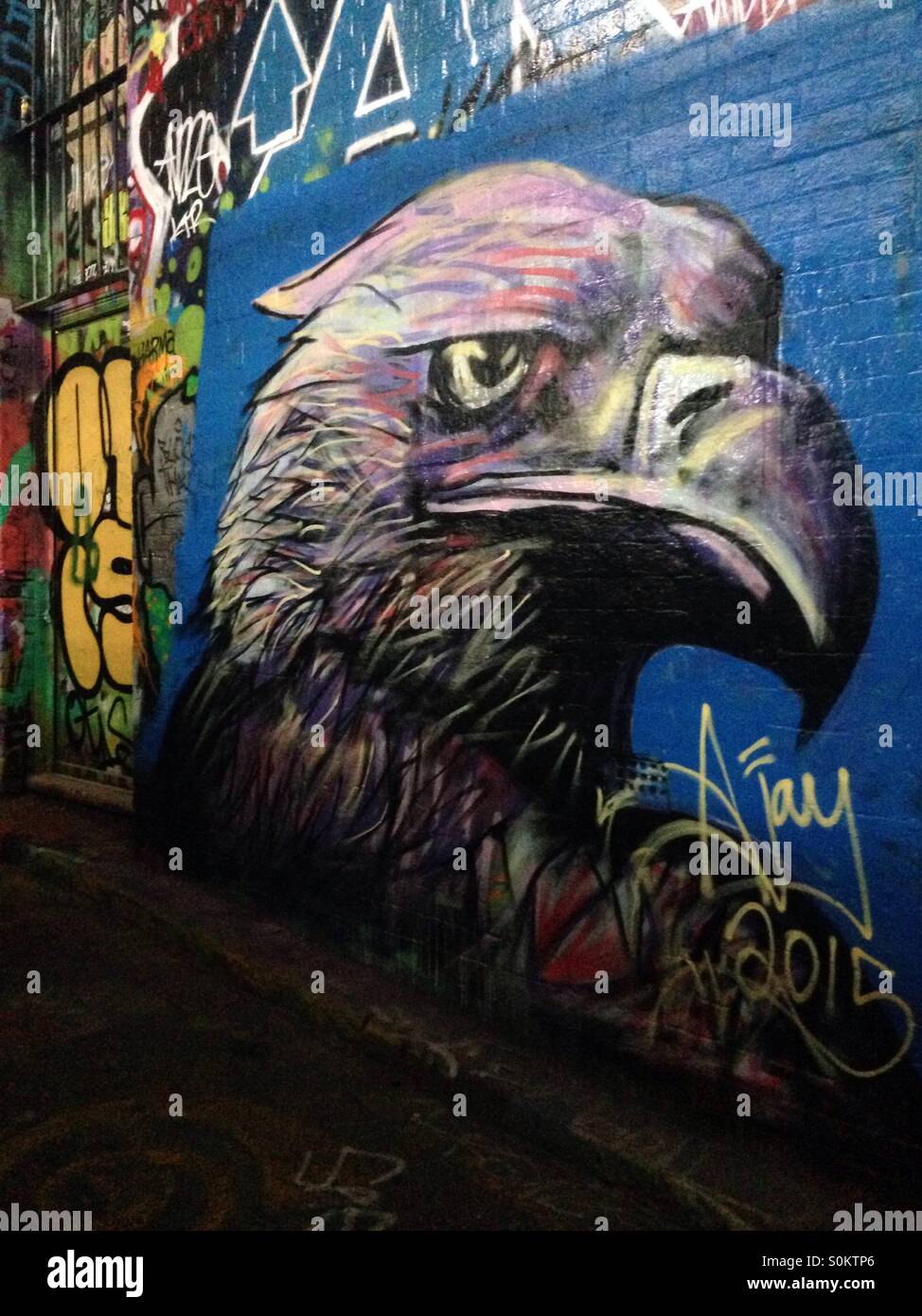 Eagle graffiti hi-res stock photography and images - Alamy