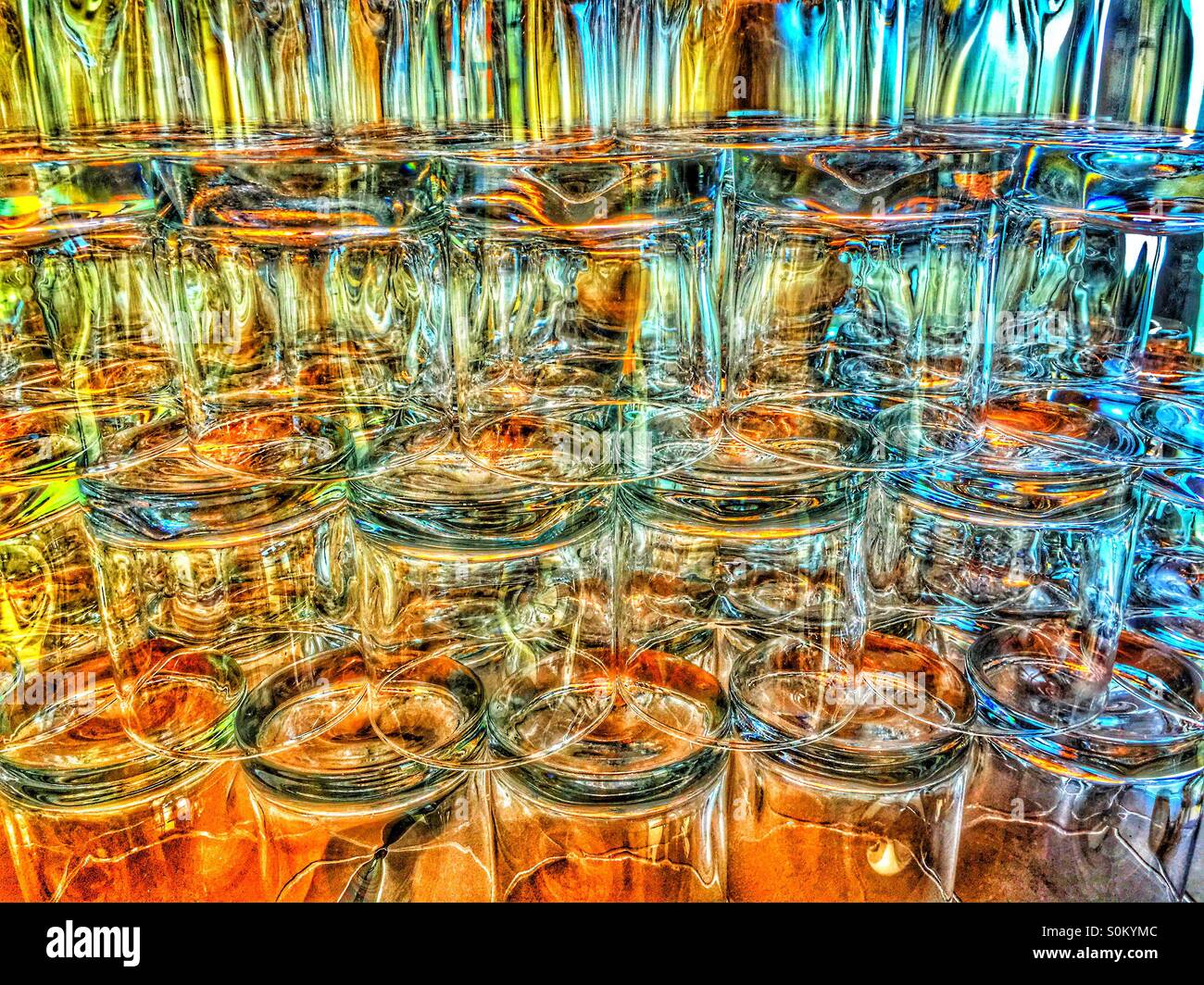 Stack of glasses hi-res stock photography and images - Alamy
