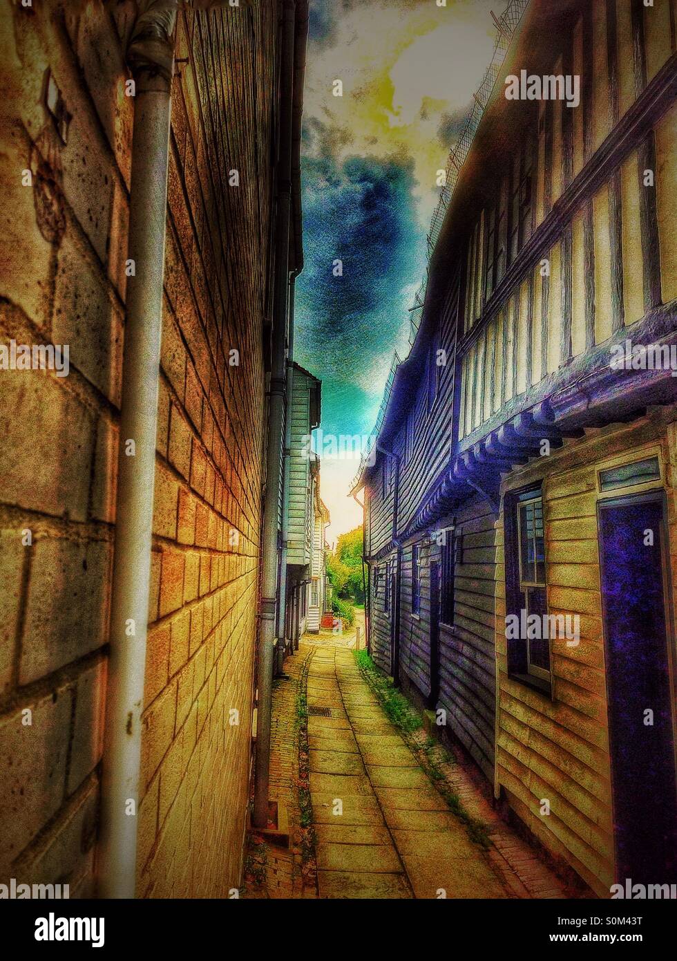 Side street,Tenterden, Kent Stock Photo - Alamy