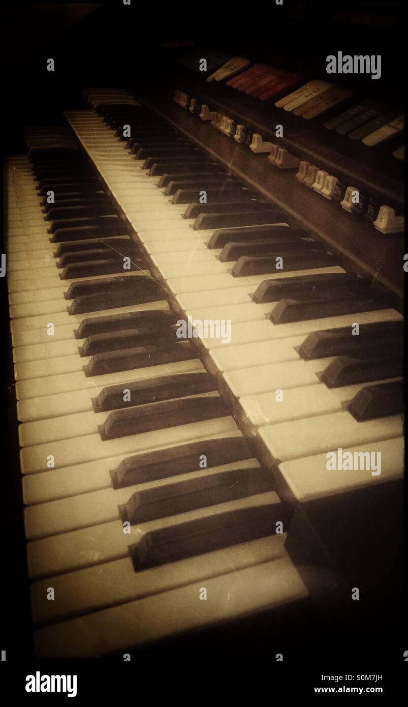 Vintage church organ Stock Photo - Alamy