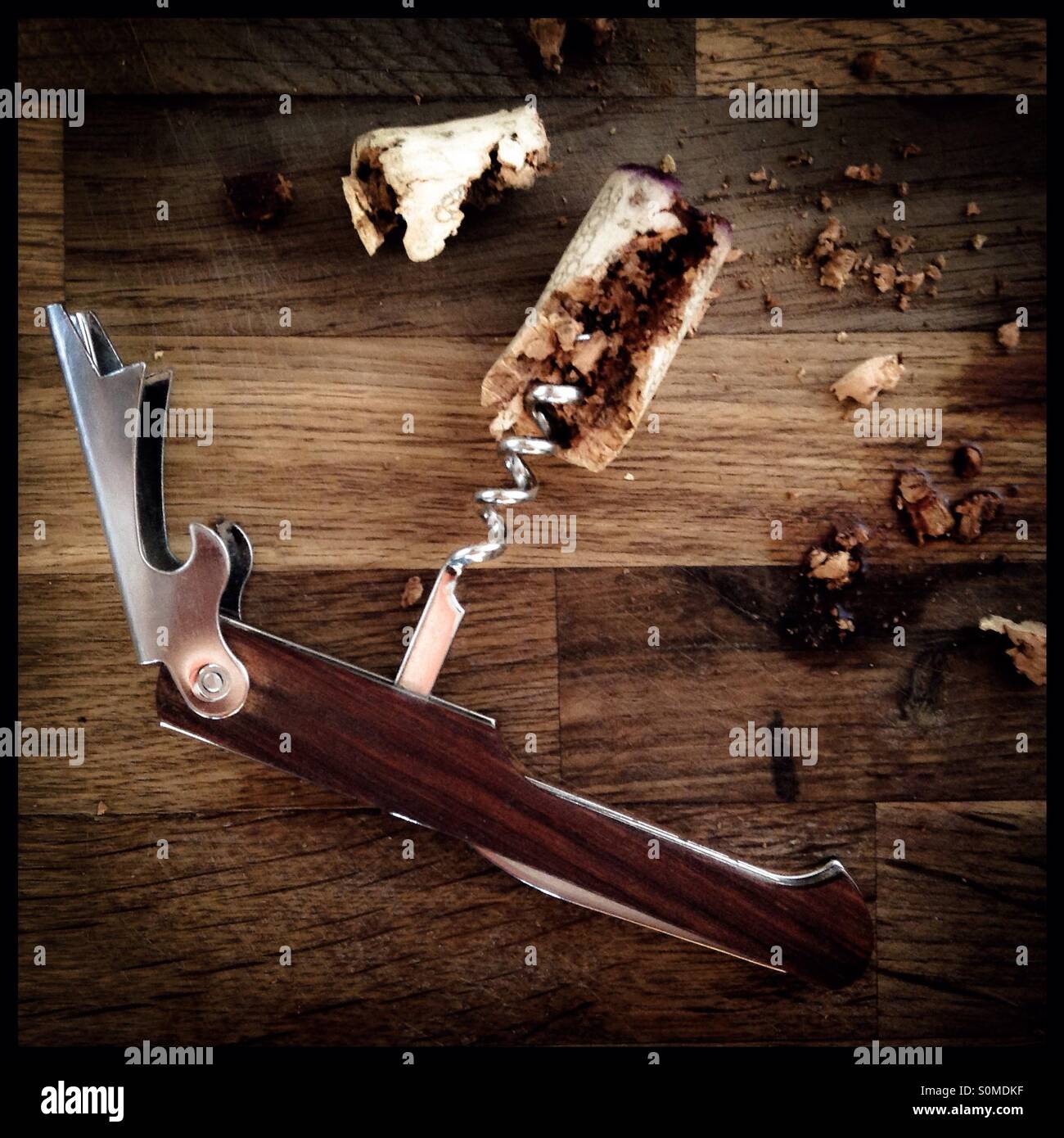 Broken cork wine bottle hi-res stock photography and images - Alamy