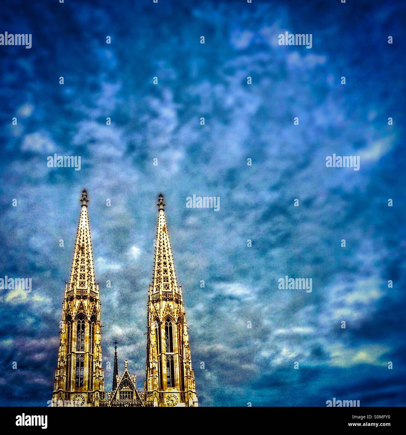 Votive Church towers, Vienna, Austria Stock Photo - Alamy