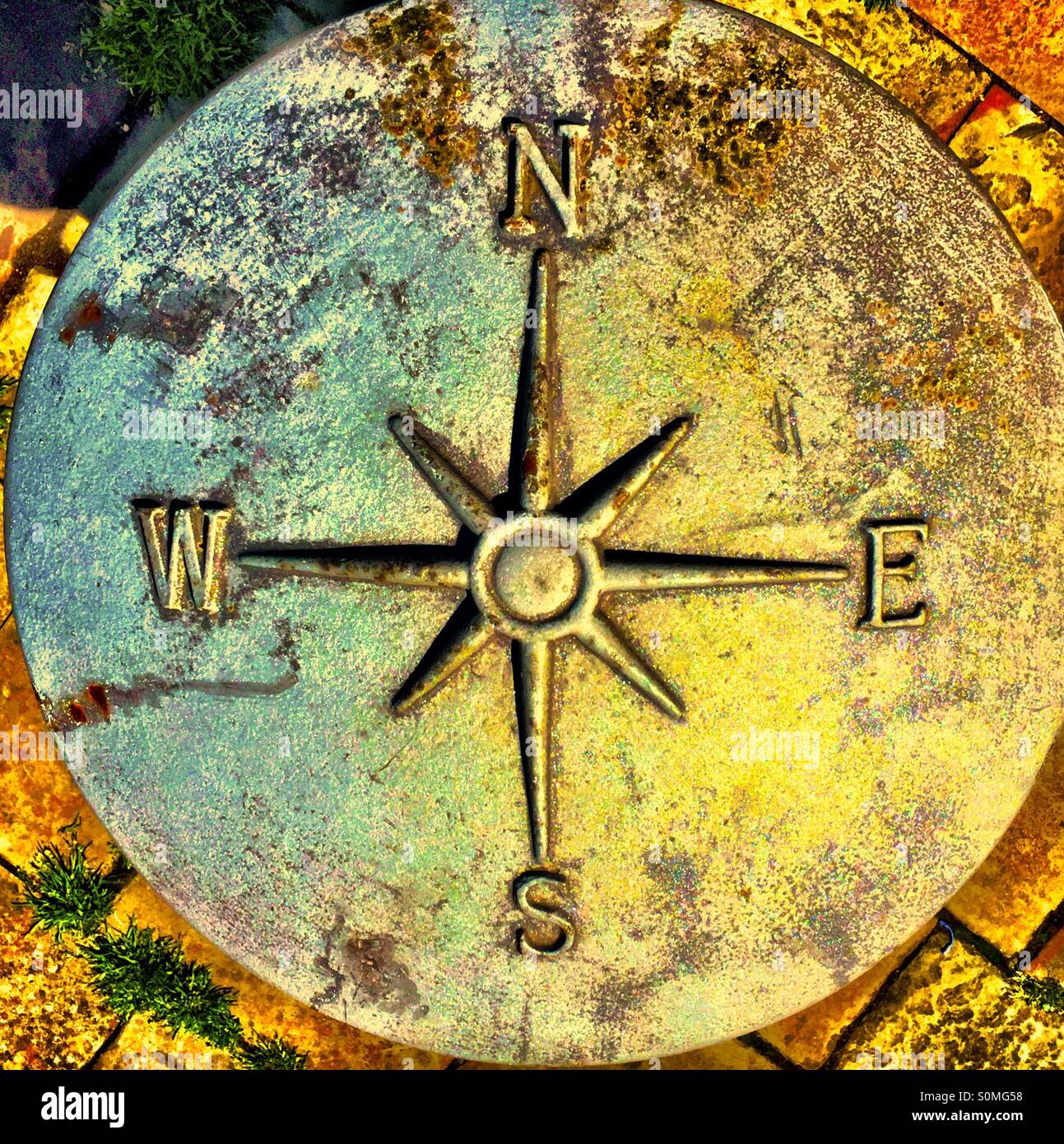 A compass design Stock Photo - Alamy