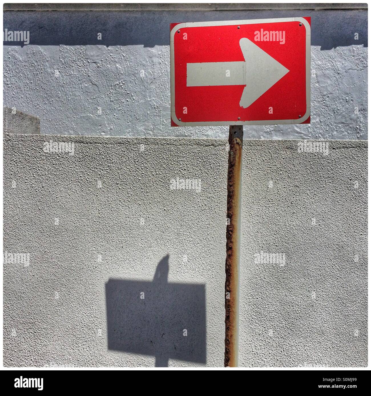 One way street sign Stock Photo - Alamy