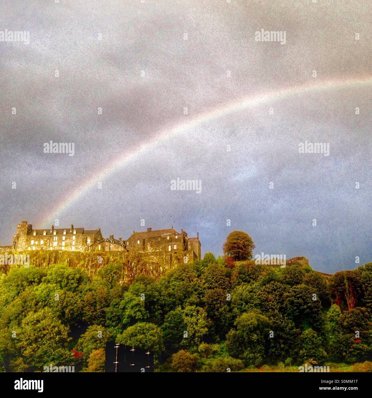 Rainbow stirling castle hi-res stock photography and images - Alamy