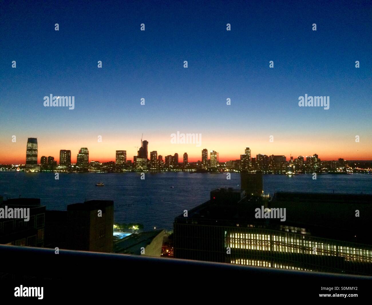 New York sunset Stock Photo - Alamy