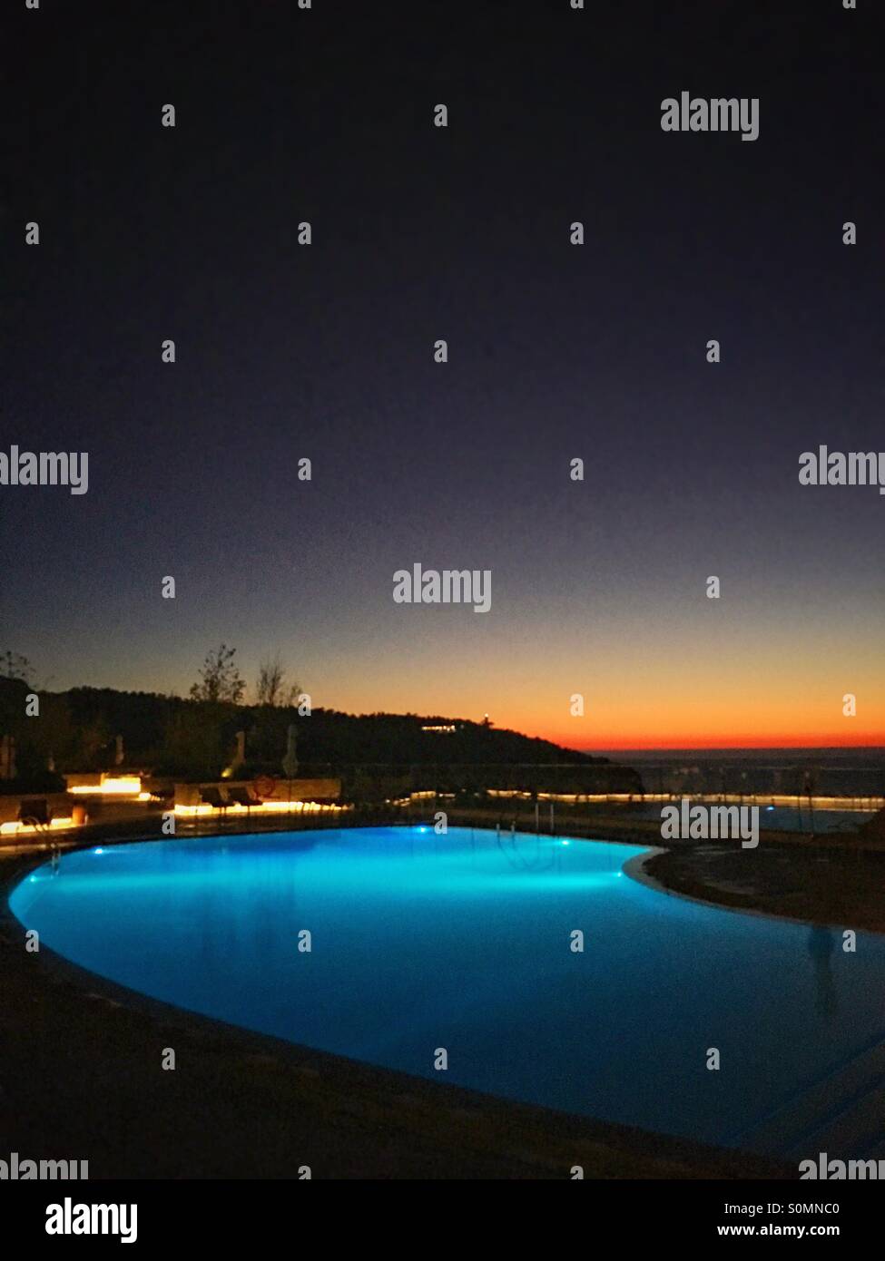 Azure sunset hi-res stock photography and images - Alamy