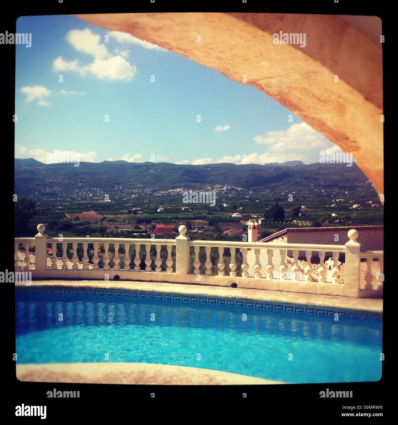 Pool with a view Stock Photo - Alamy