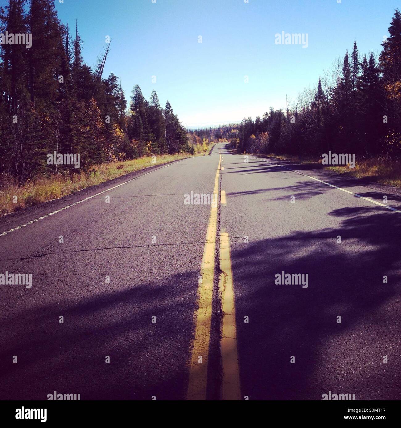 Fall Road in Minnesota Stock Photo - Alamy
