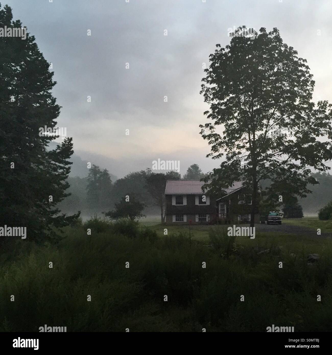 Daybreak in the country Stock Photo - Alamy