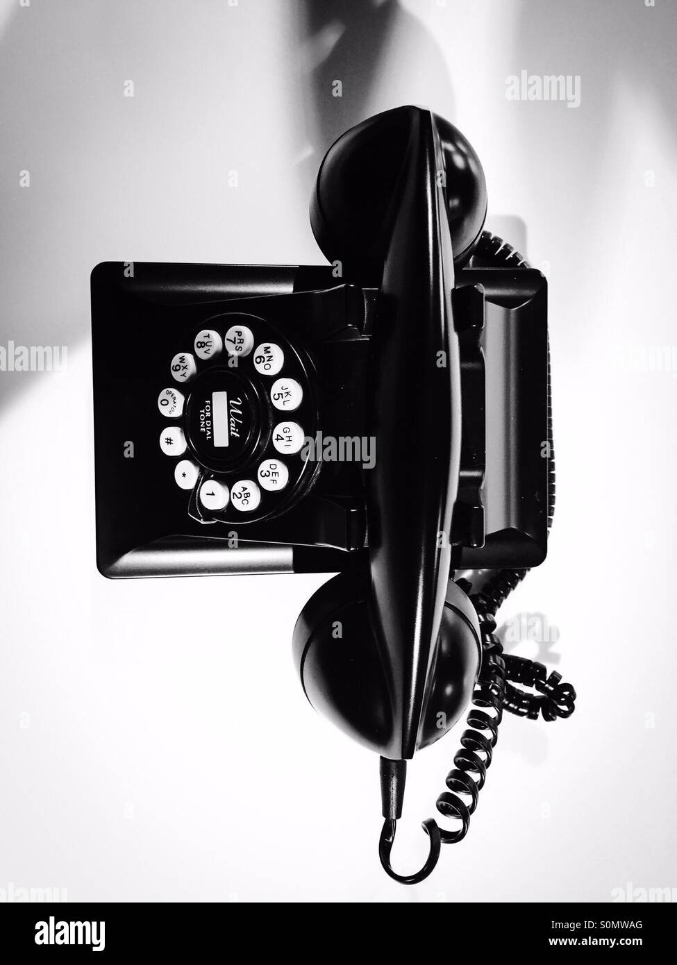 Old Black Telephone Stock Photo - Alamy