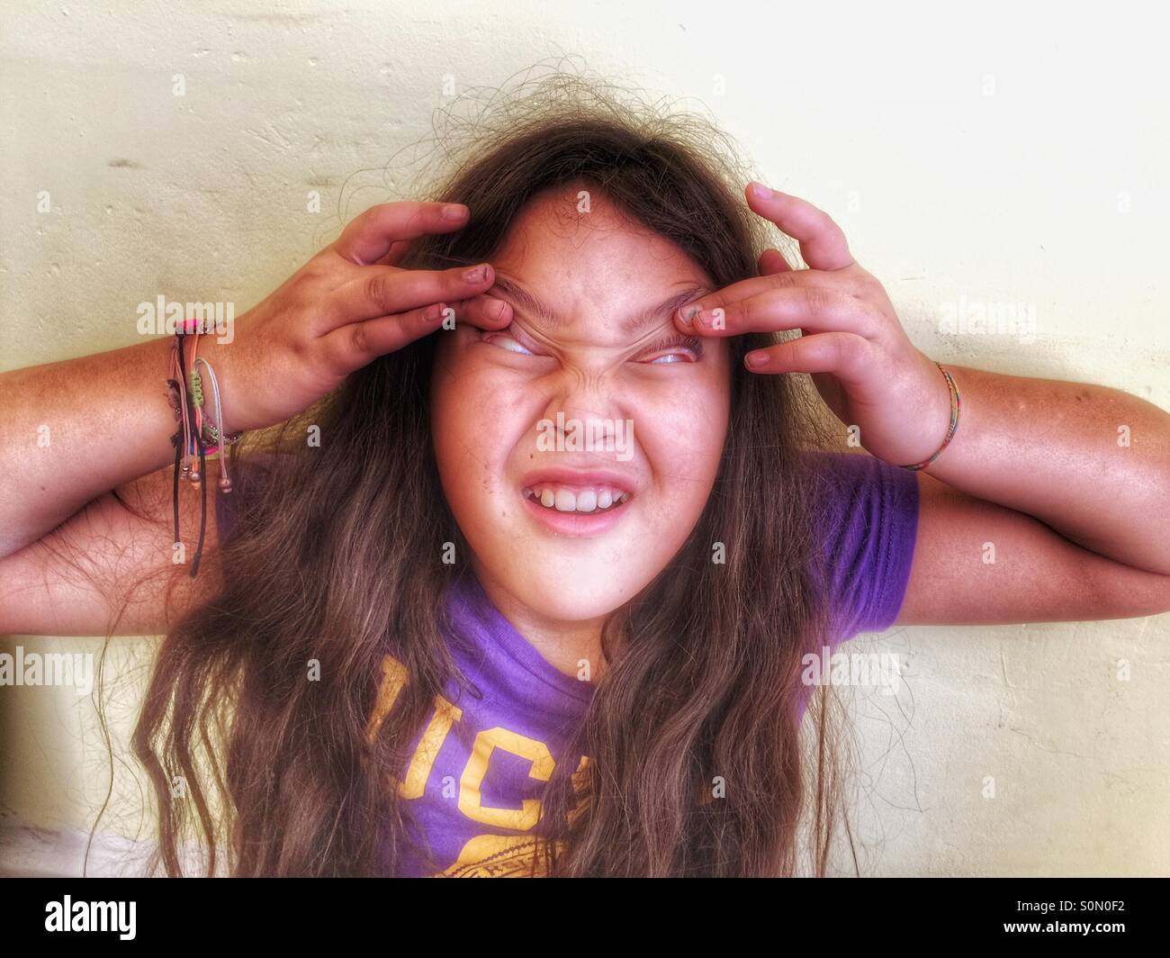 Kid grimace hi-res stock photography and images - Alamy