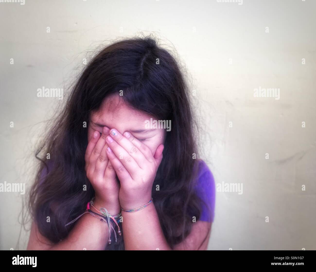 Miserable child crying hi-res stock photography and images - Alamy